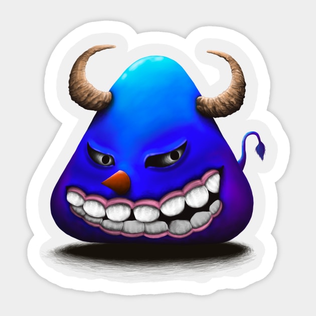 blue devil - Devils - Sticker | TeePublic